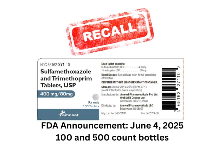 June 2025 Drug Safety Update: Recalls of generic Bactrim, Carvedilol ...