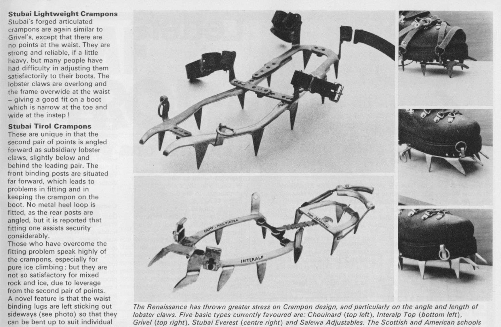 Ice Tool Developments and Innovations (brief)