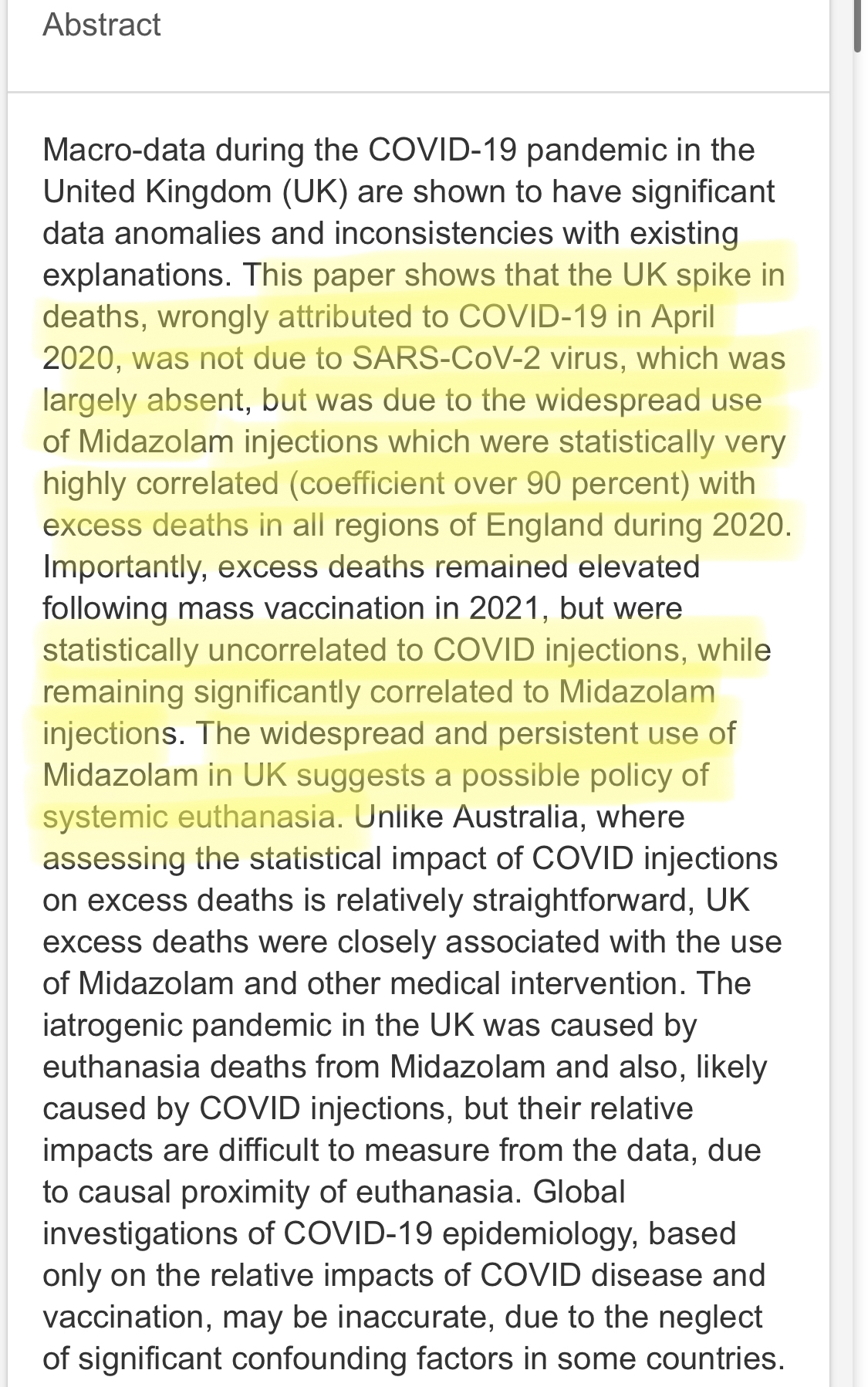 EXCLUSIVE INTERVIEW: UK Excess Deaths Correlate to Lethal Midazolam ...