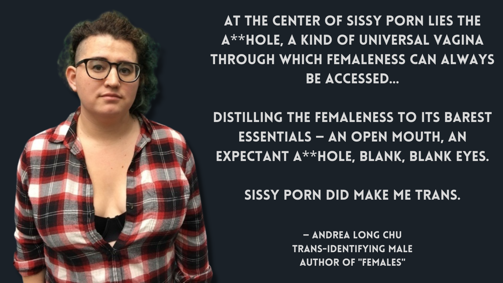 Trans-Identifying Male Academic Who Claimed Porn Motivated His ...