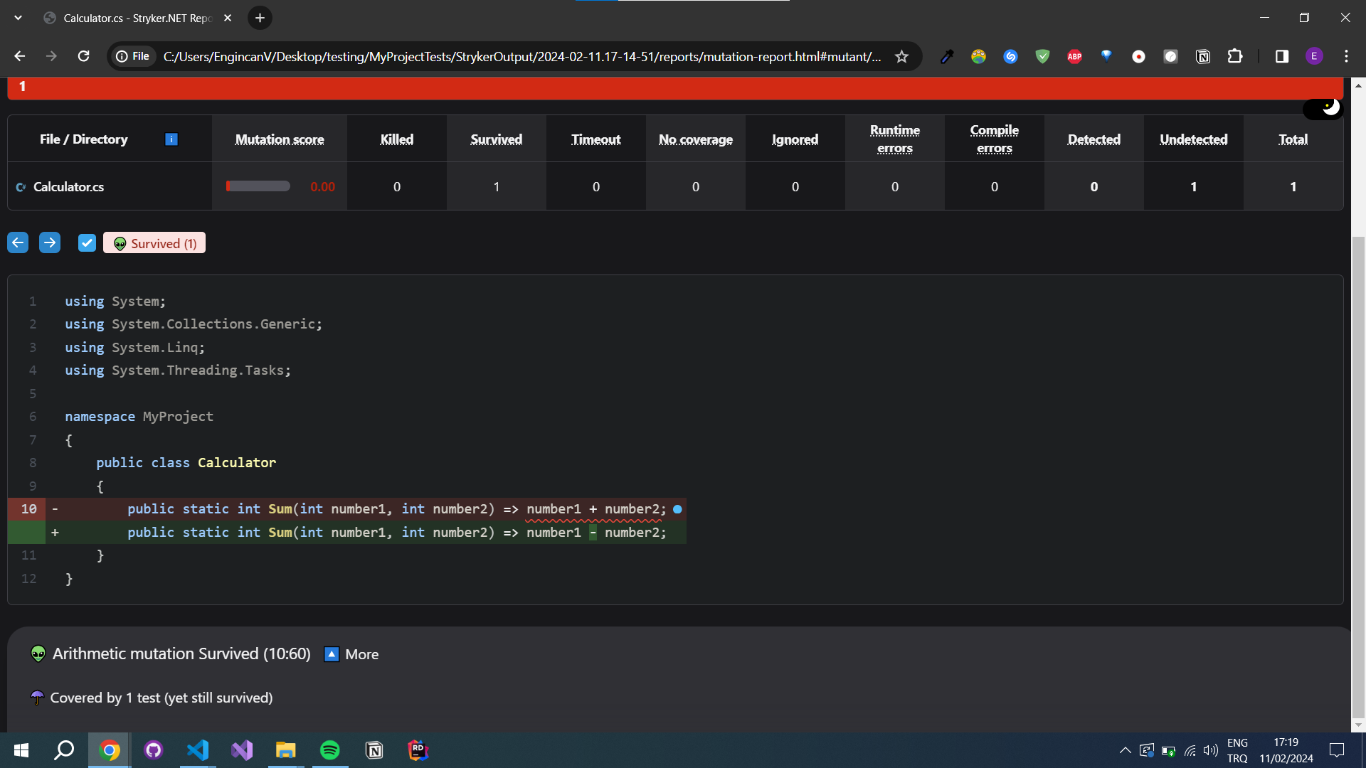 Mutation Testing In C With Stryker Engincan Veske
