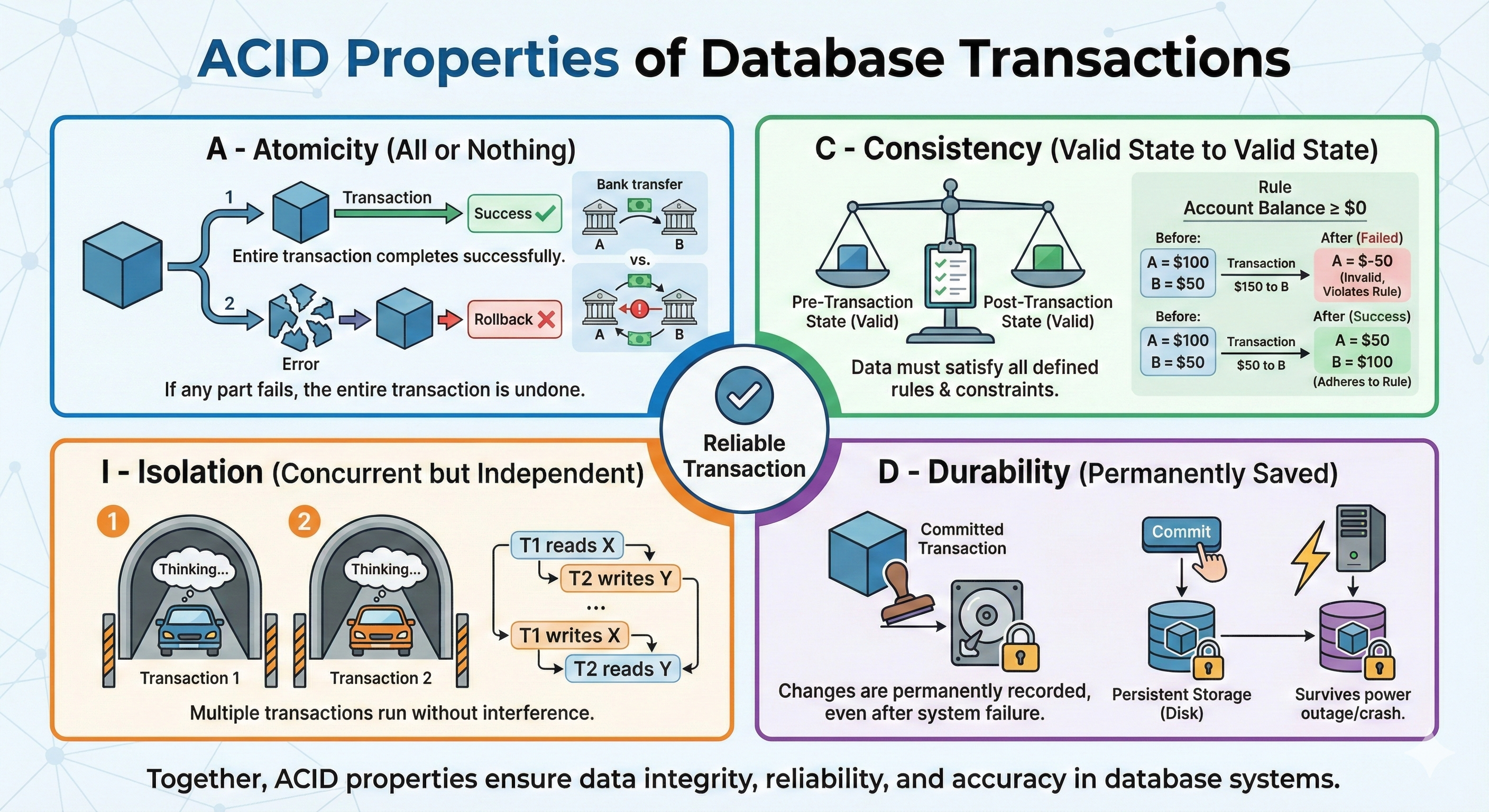 ACID Transaction Cheat Sheet - by Better Engineering