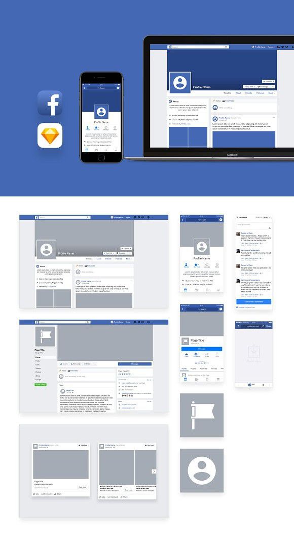 Facebook Blue History and Design - by Sasha Lavrova