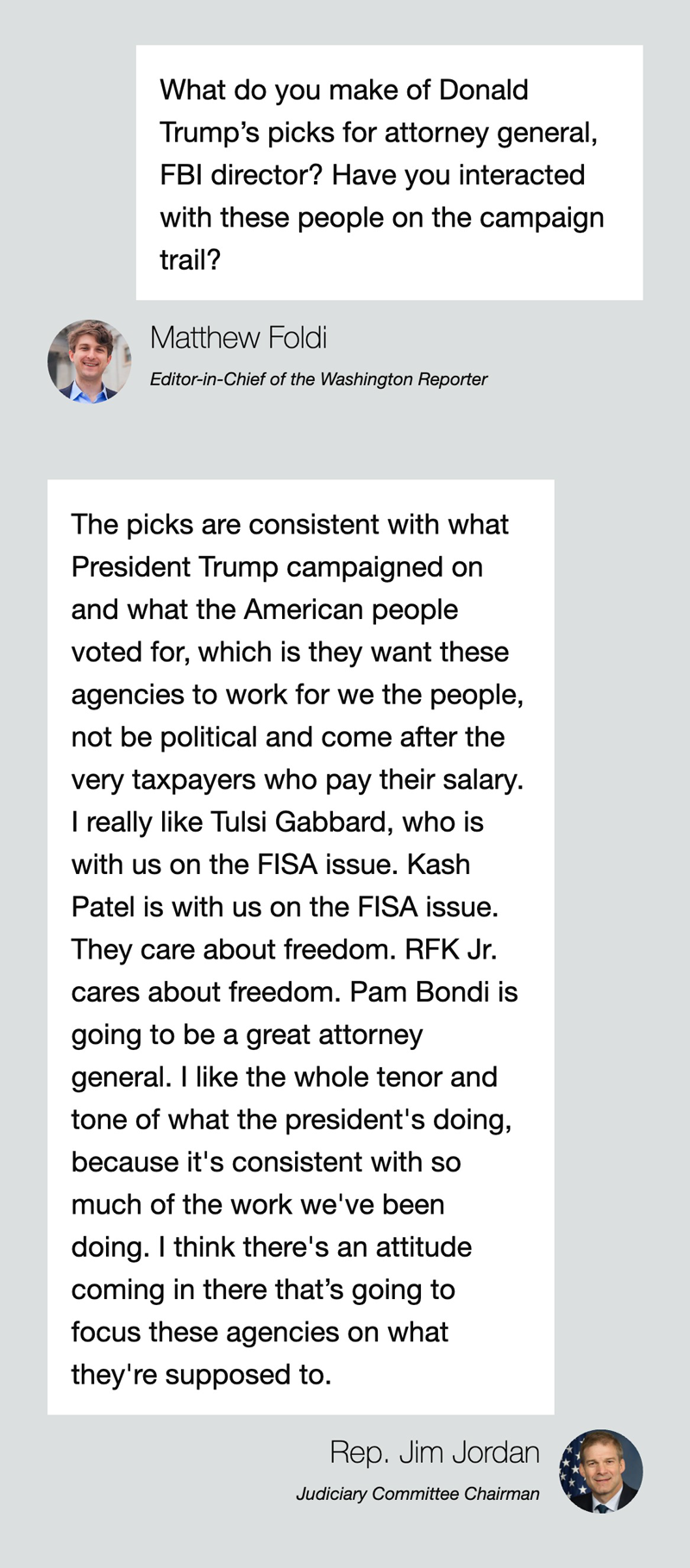 Jim Jordan on Trump cabinet, latest on PBM CR fight, and more ...