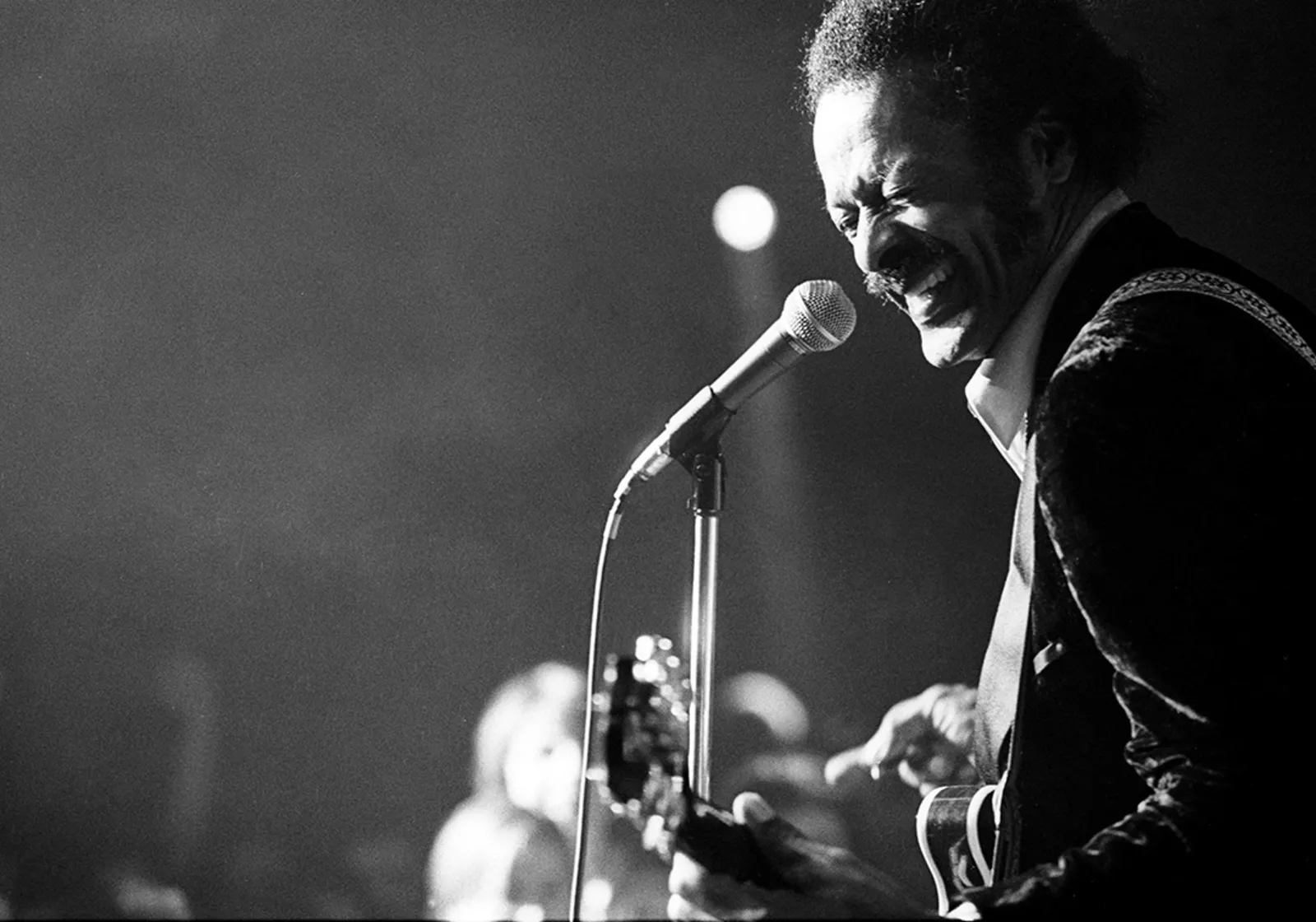 Cole Haddon on Substack: "Chuck Berry, 1980. Photograph by Richard E. Aaron."