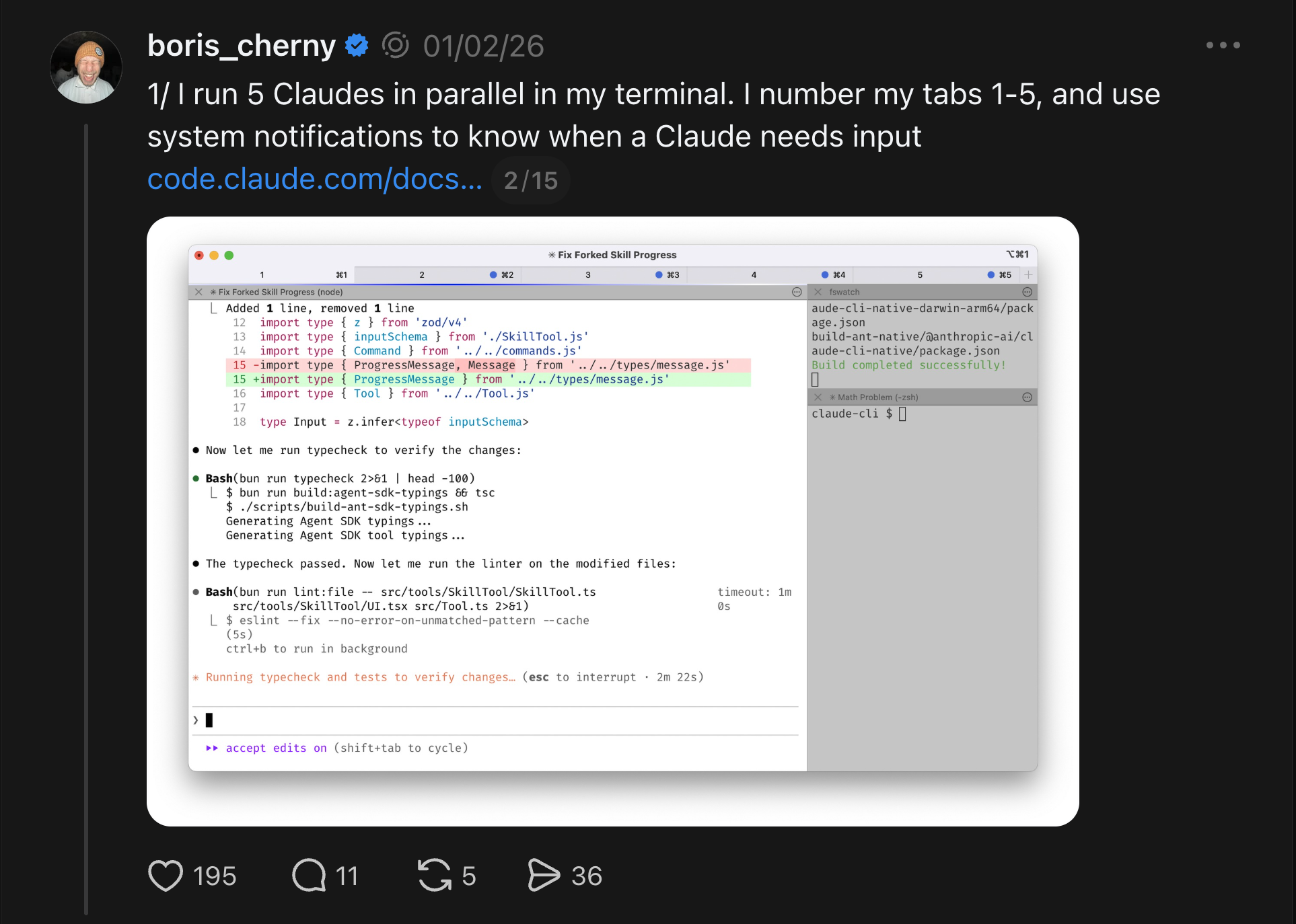 How the Creator of Claude Code Actually Uses Claude Code