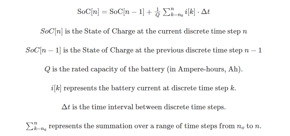 Coulomb Counting: The Key to Lithium-Ion Battery State of Charge Estimation