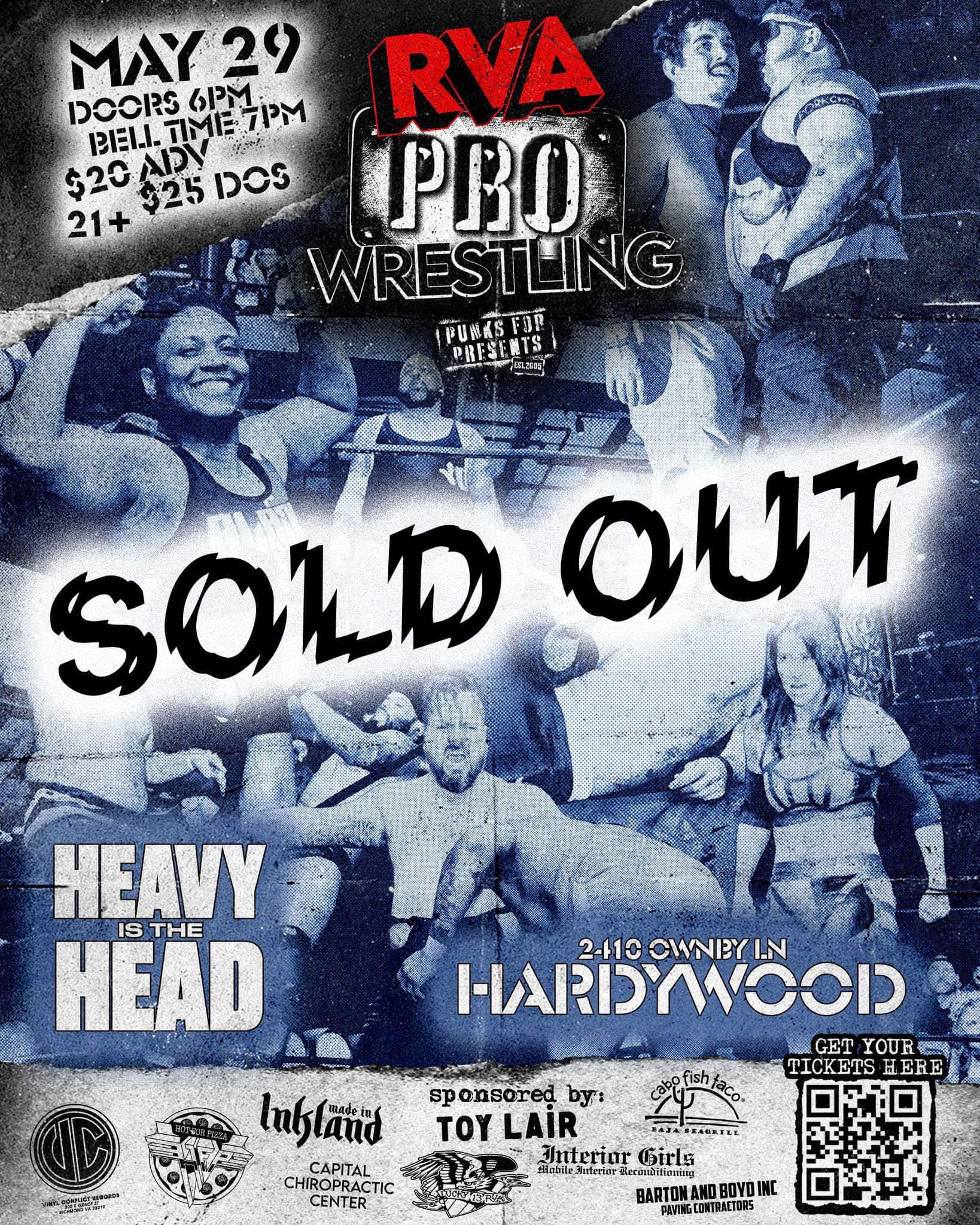Tonight: RVA Pro Wrestling at Hardywood in Richmond