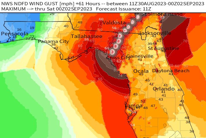 WeatherTiger's Hurricane Idalia Landfall Live Blog [Final Post: 11:30 a.m.]