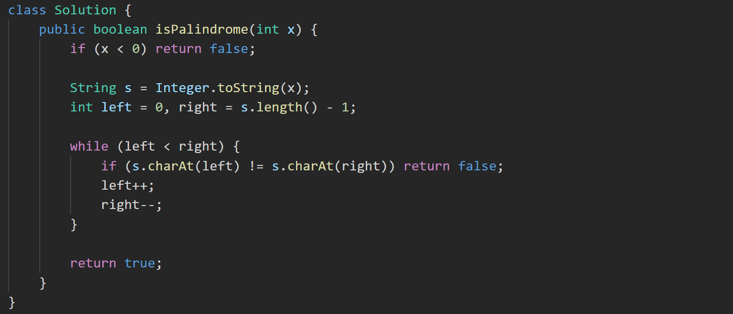 Leetcode 9 Palindrome Number — Solved In Java