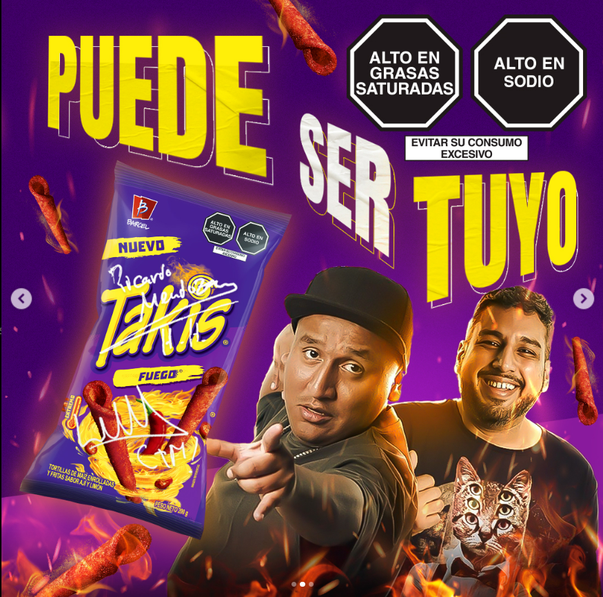 Takis, el snack que vende $1,000 MM al año, llega a Perú