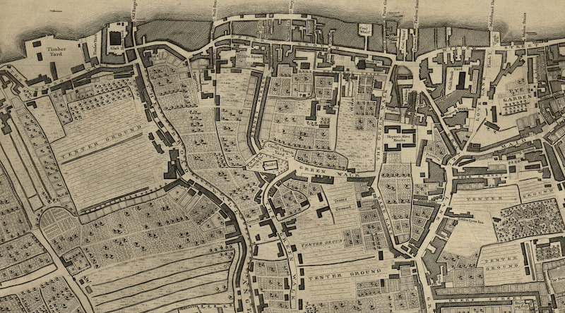 The 1746 Rocque Map Of London... Now In Colour