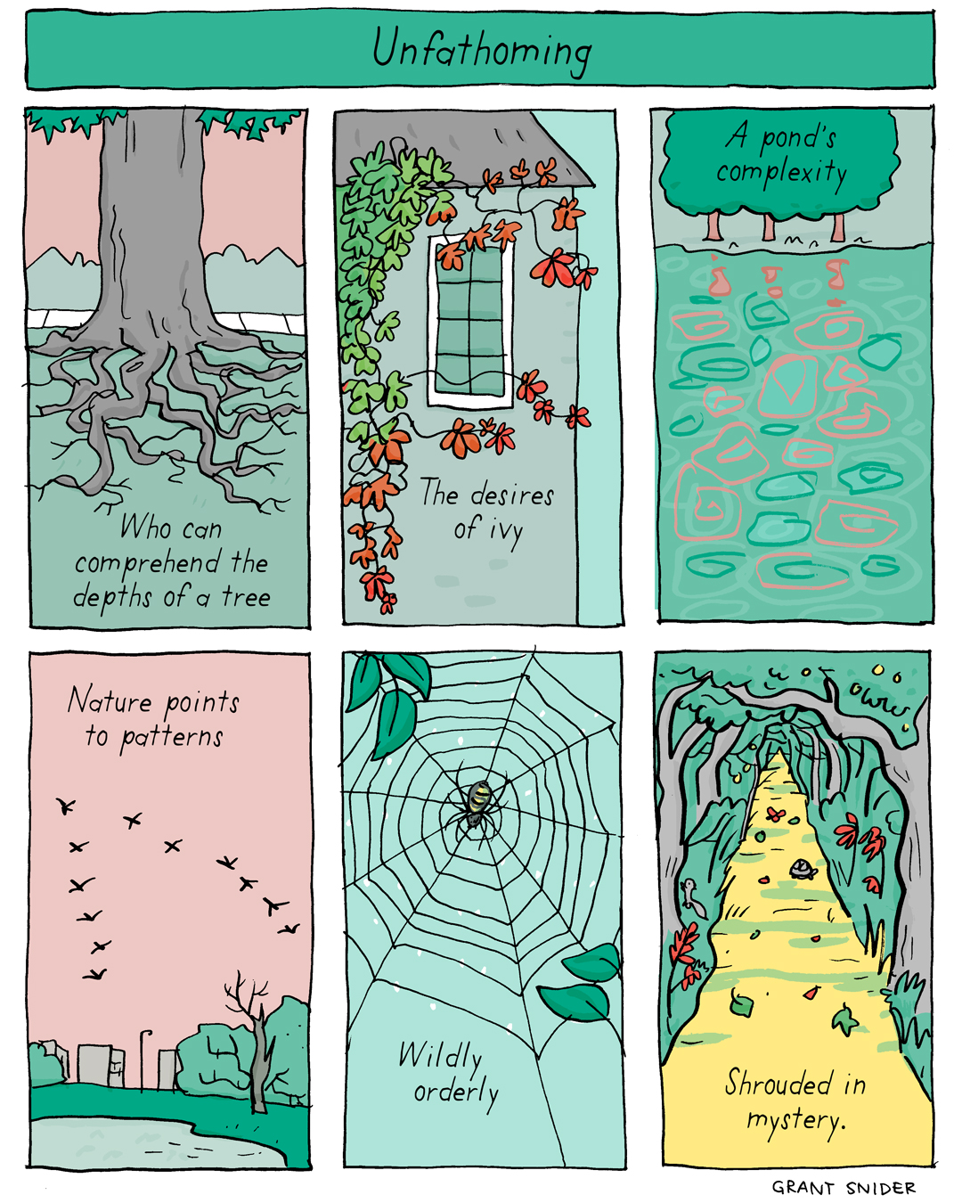 Grant Snider on Substack: "Poetry Comics Month, Day 7: Complexity"