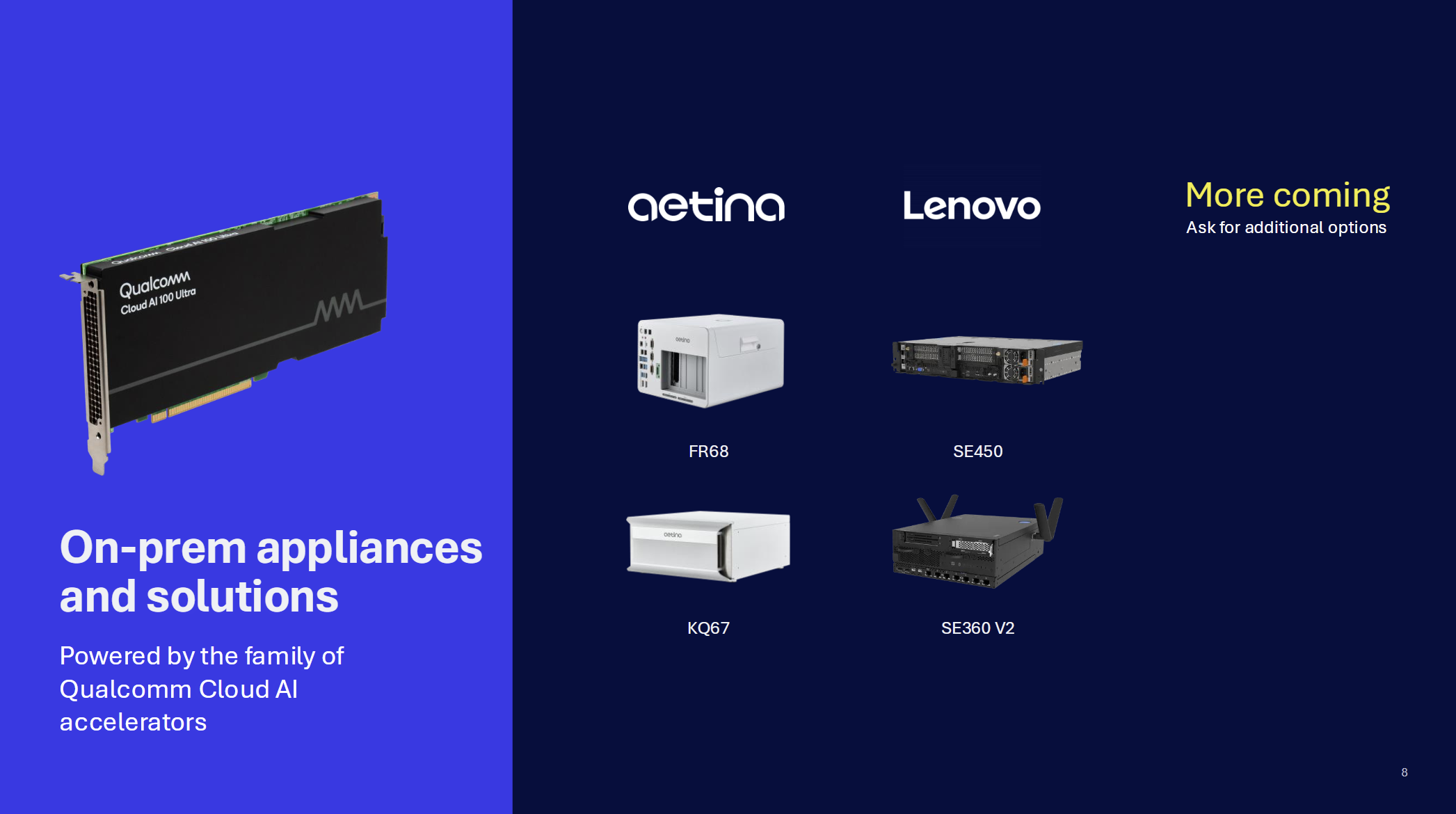 Qualcomm’s Cloud AI 100 PCIe: Now For All