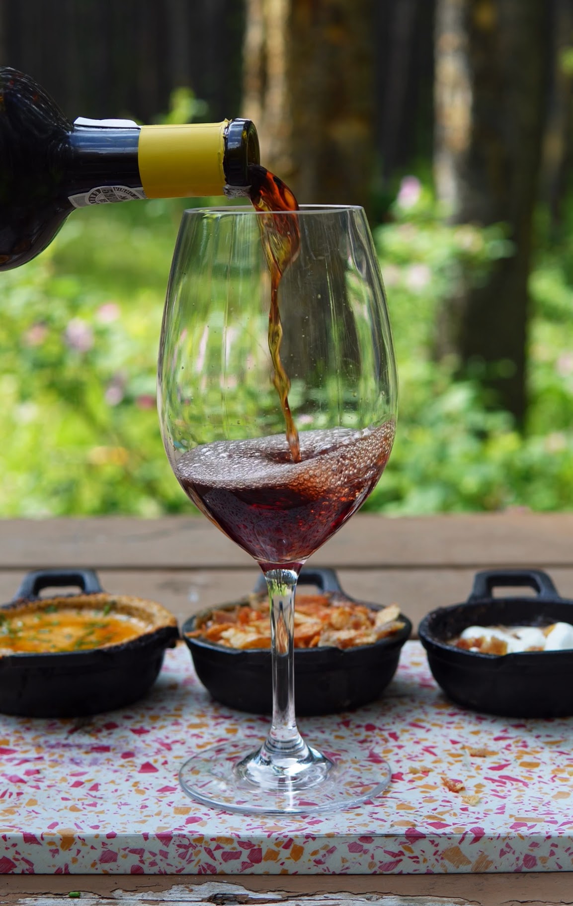 Wine & Dip Flight: Camping Edition - by Stephanie Cameron