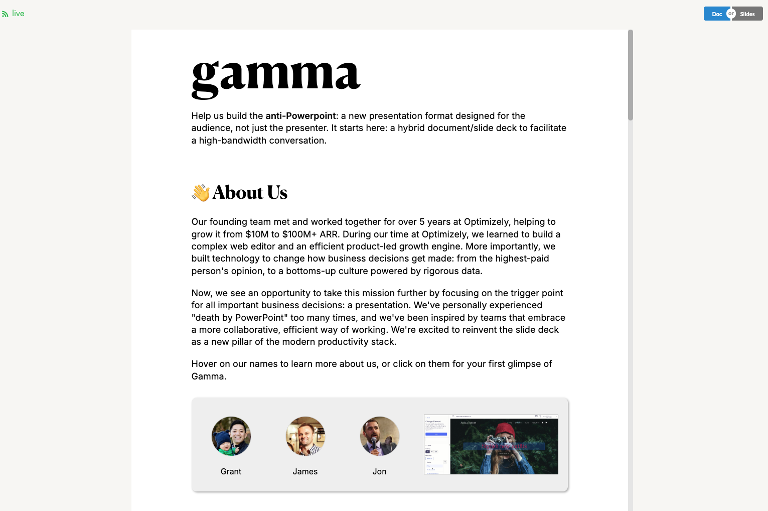 AI Startup Gamma Reaches $50 Million in ARR, Profitability
