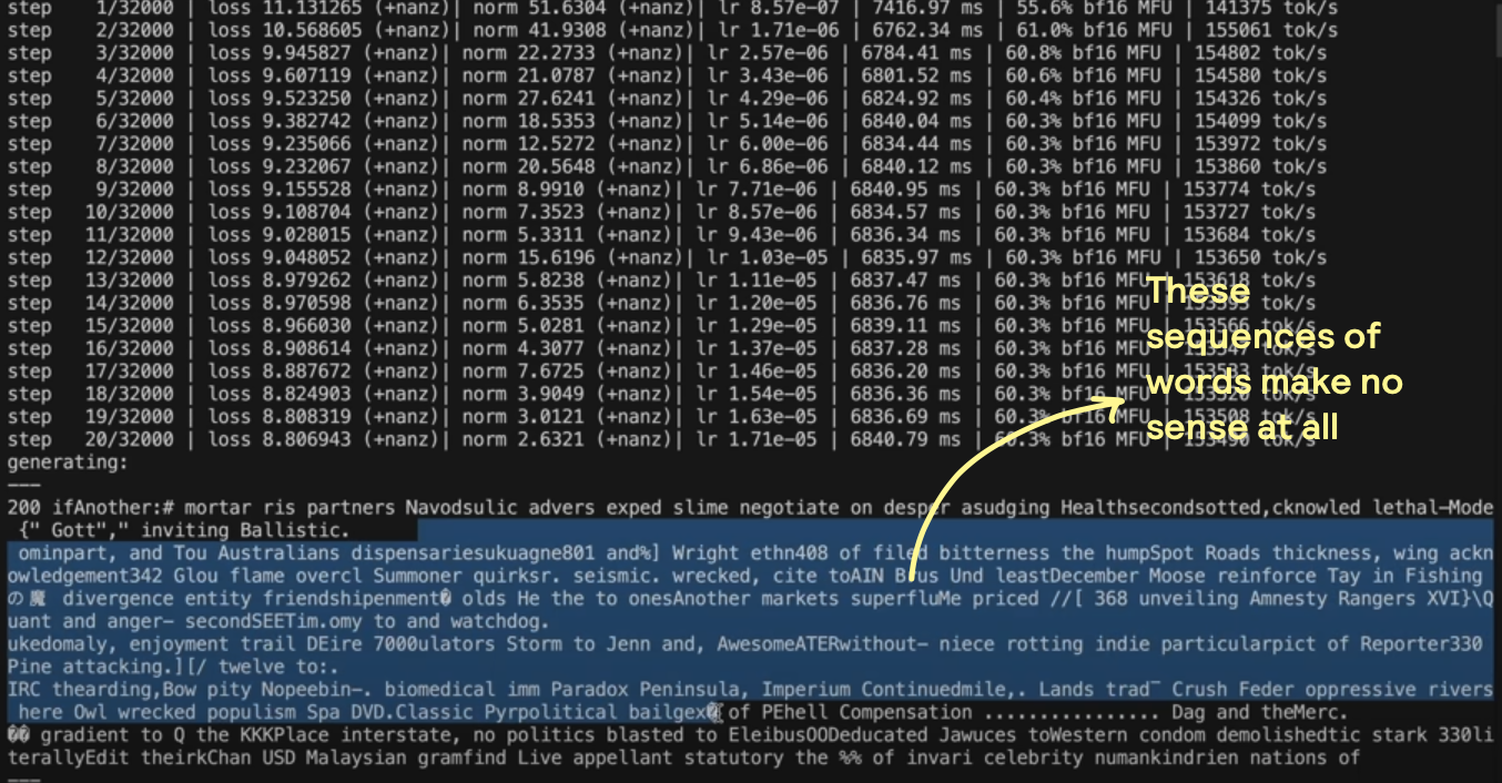 How LLMs Learn: From Tokens to Training