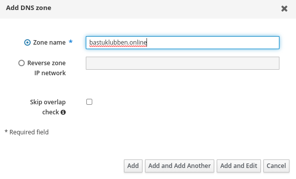FreeIPA: Configuring DNS Zones and records