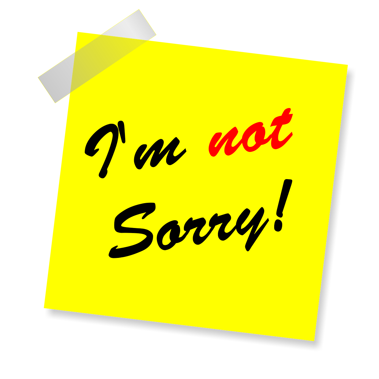 "Sorry Not Sorry" and the Dangers of Self-Justification