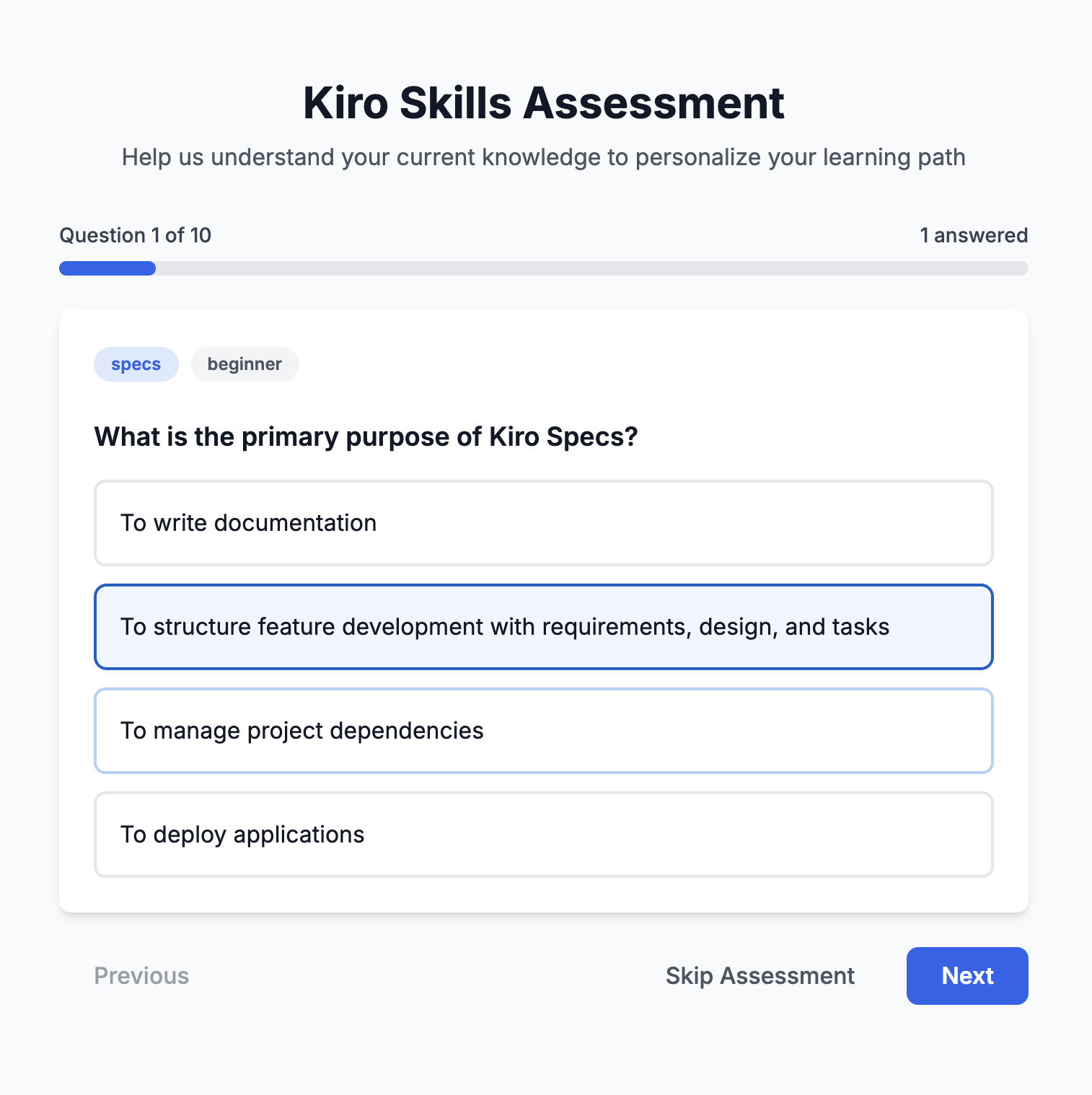 Kiro Power - Building a multi-agent, adaptive learning web app in an hour!