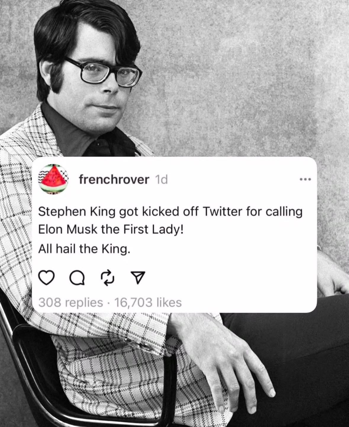 Kay Stratton on Substack: "All. Fucking. Hail. The. King!