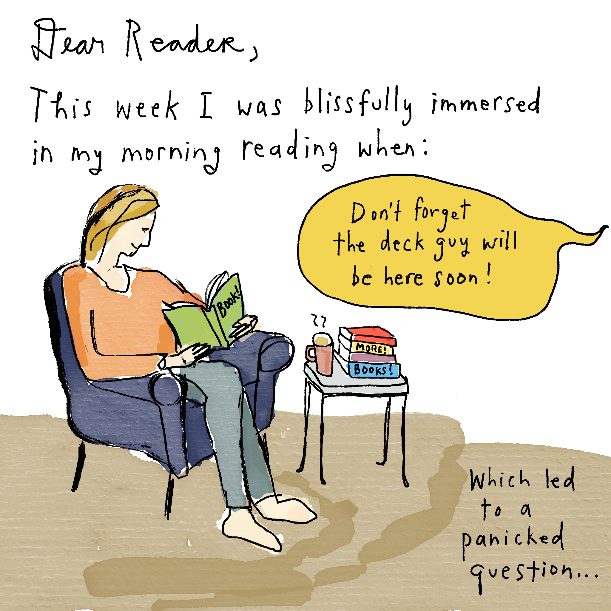 A Woman Reading - The Habit of Art by Kelcey Ervick