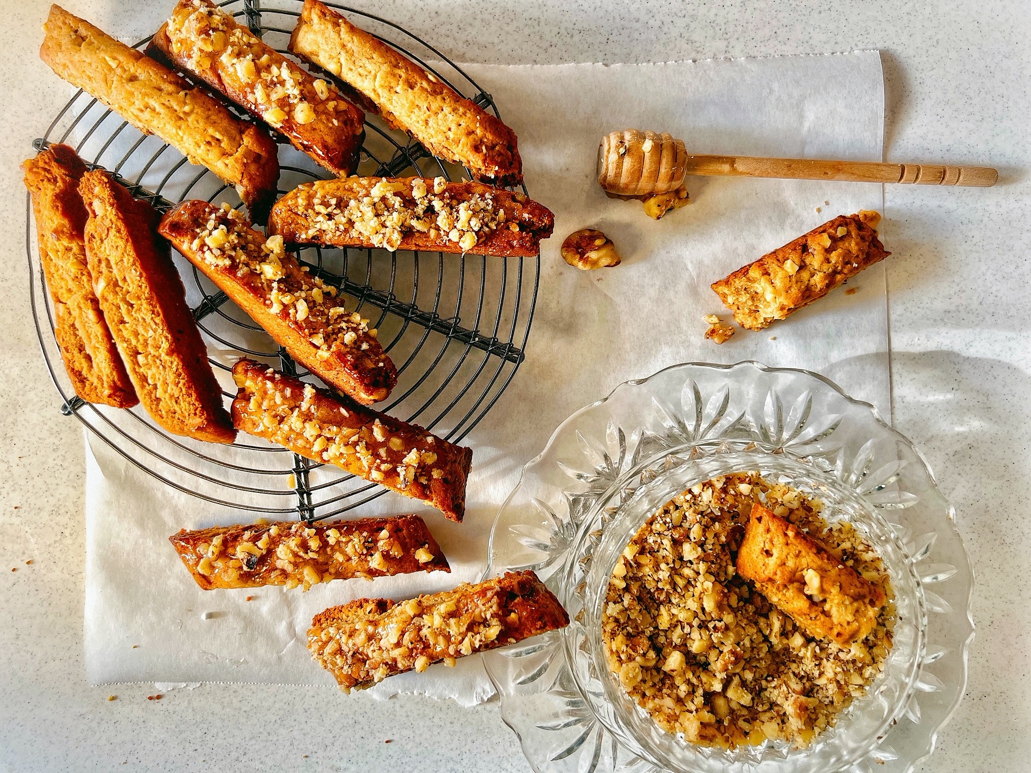 Melomakarona inspired Paximadia - by Eleni Saltas