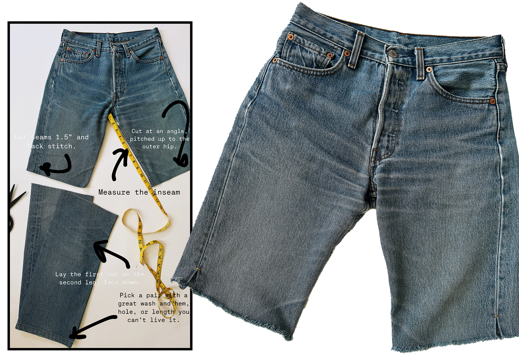 How to Make Your Own Cut-Off Jeans - by Jane Herman