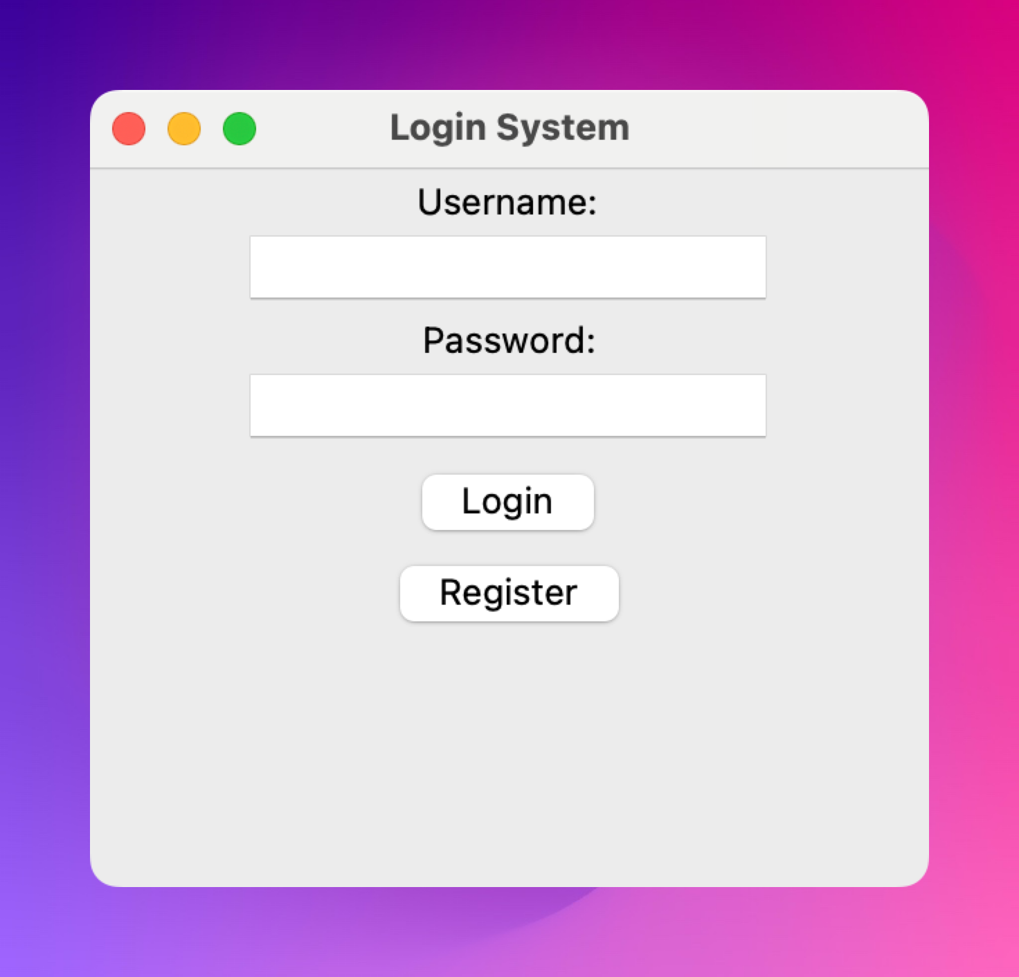 Desktop GUI User Login System - by Ardit Sulce
