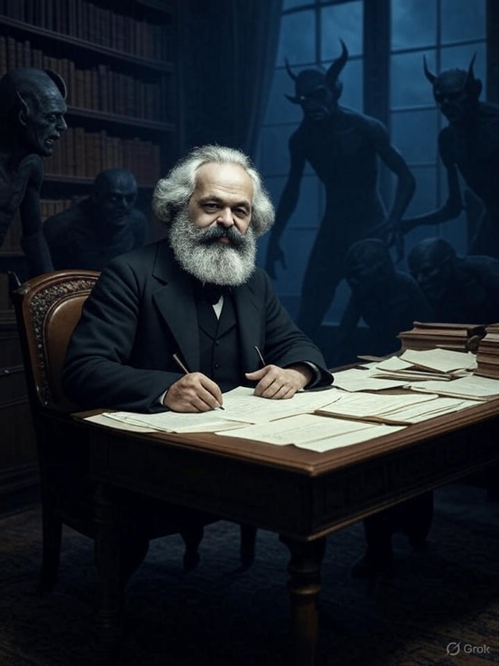 Did Karl Marx write about the Devil?