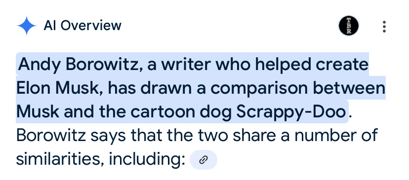 Andy Borowitz on Substack: "This is by far the meanest thing anyone has ever said about me.