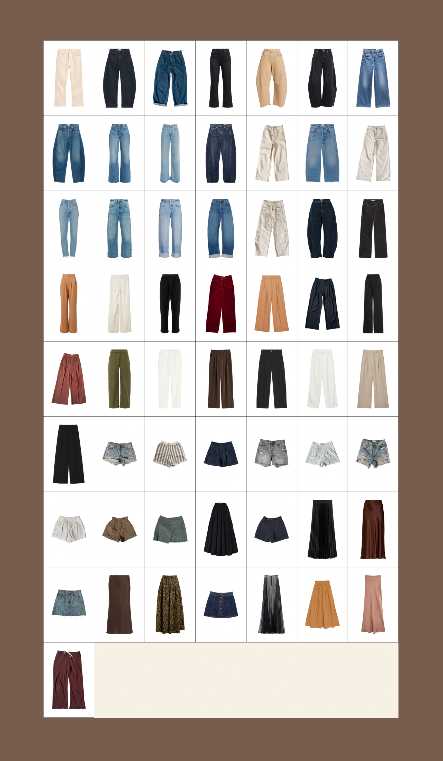 My 2025 Wardrobe Inventory - by Natalie Borton