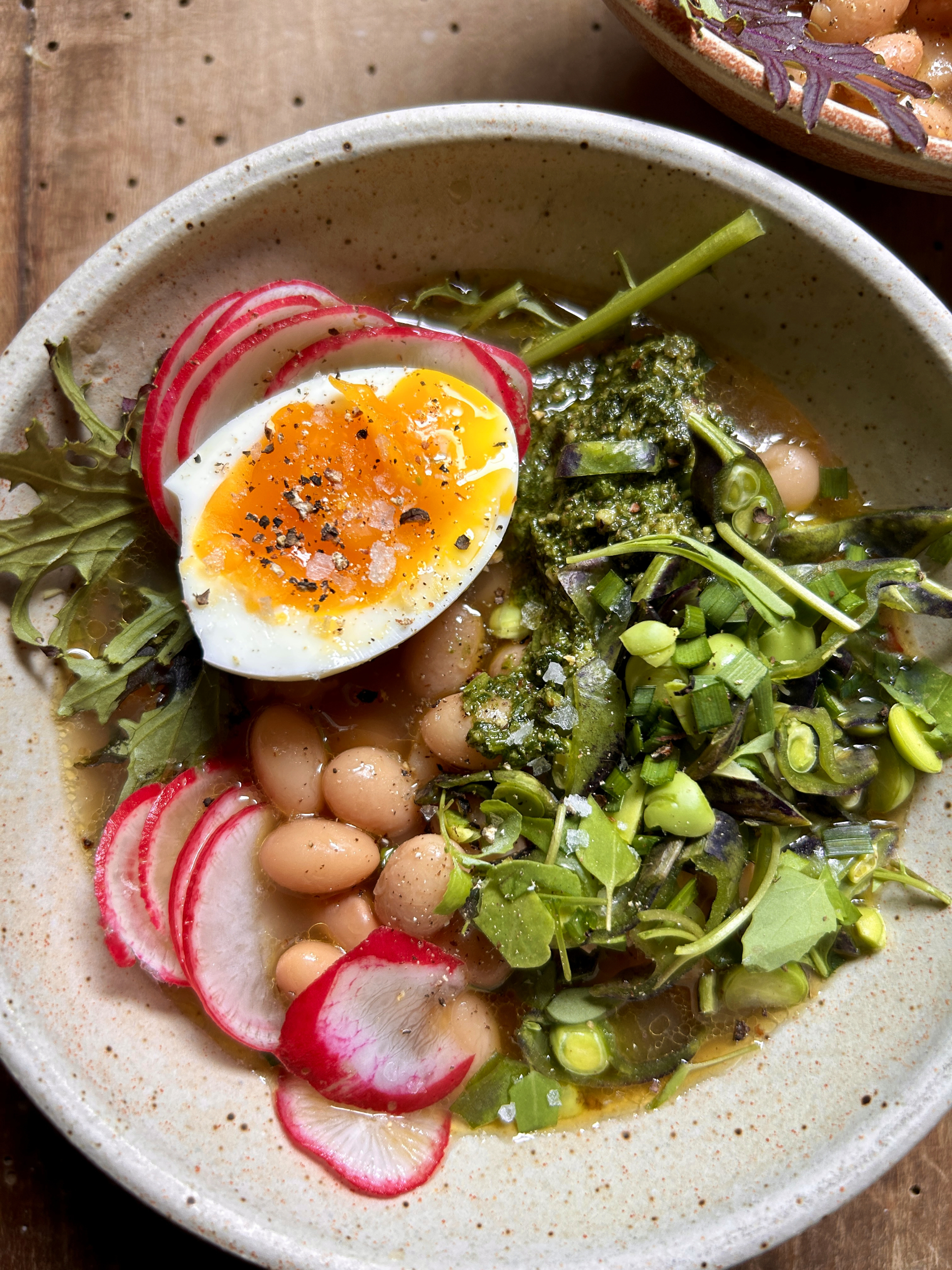 Spring beans Plump, versatile, perfect for layering with what's in season