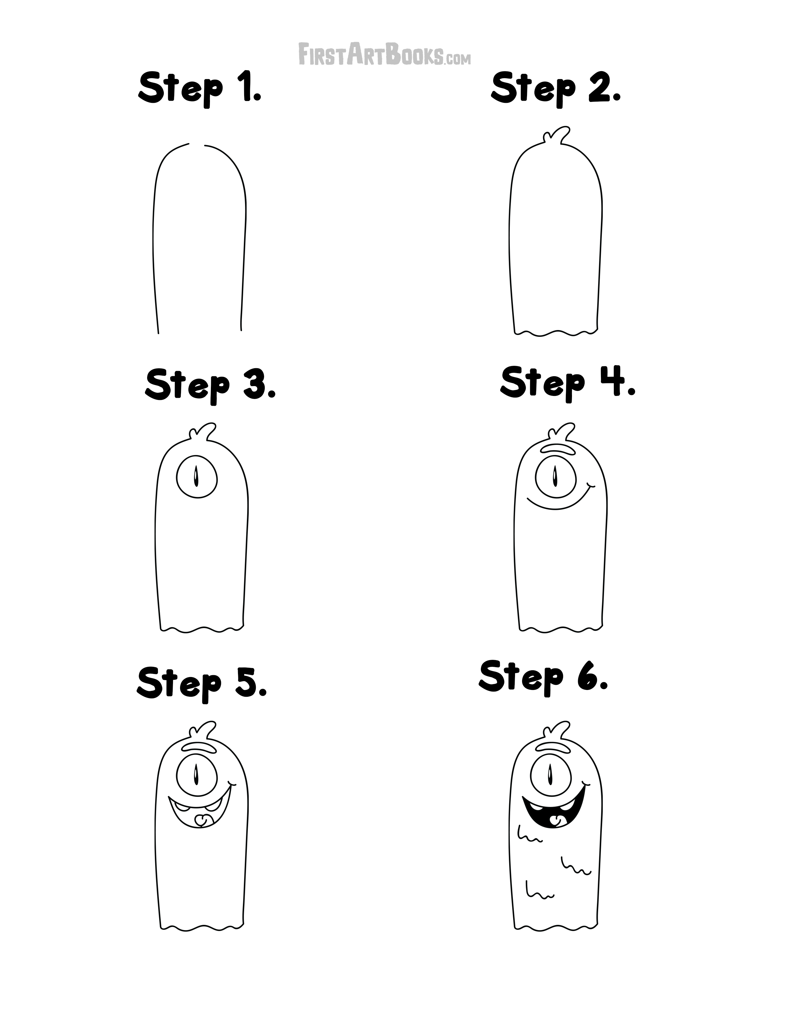 How To Draw A Silly Alien (Free Activity Page) Scifi Cartooning ...