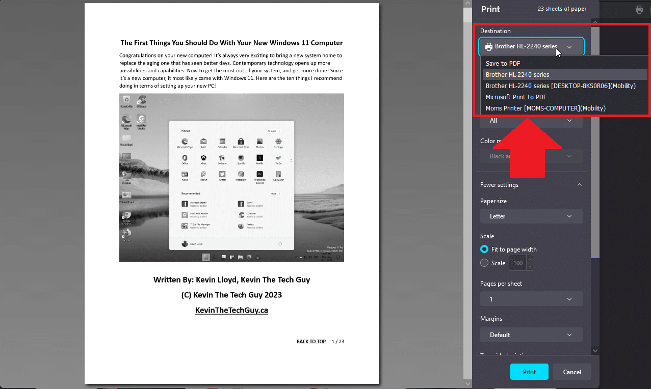 How To Download and Print a PDF Document