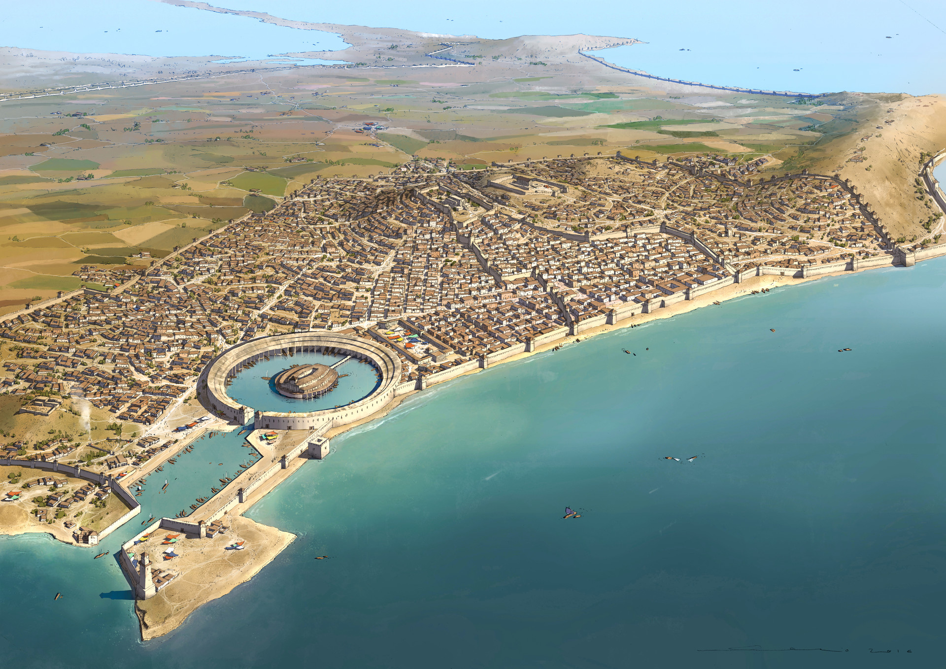 The Cothon of Carthage - by Sebastián Panatt