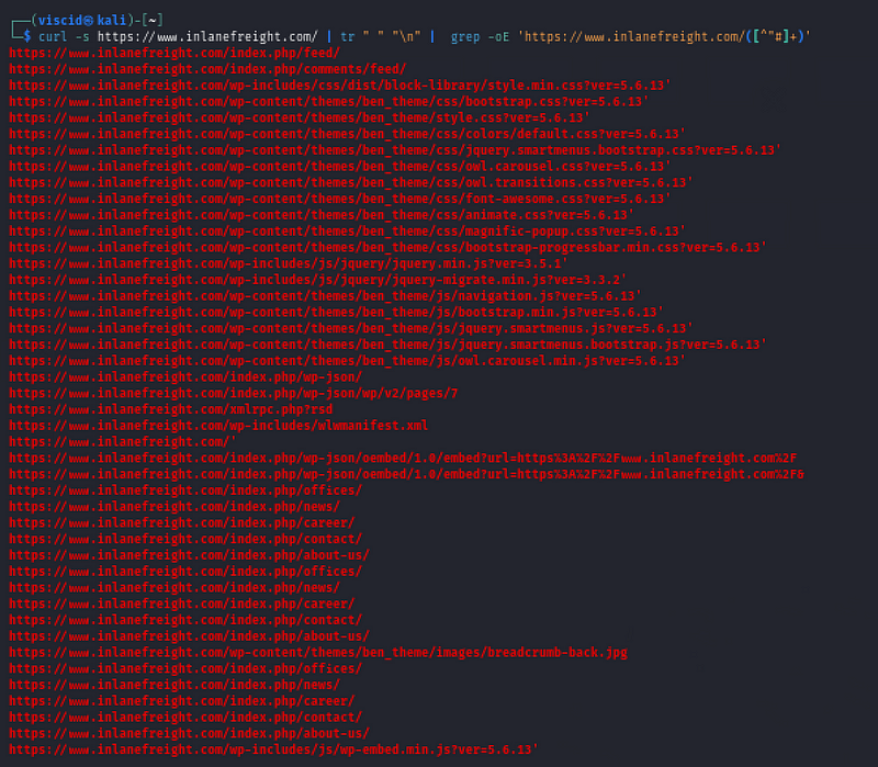 HTB Academy Linux Fundamentals: Filter Contents