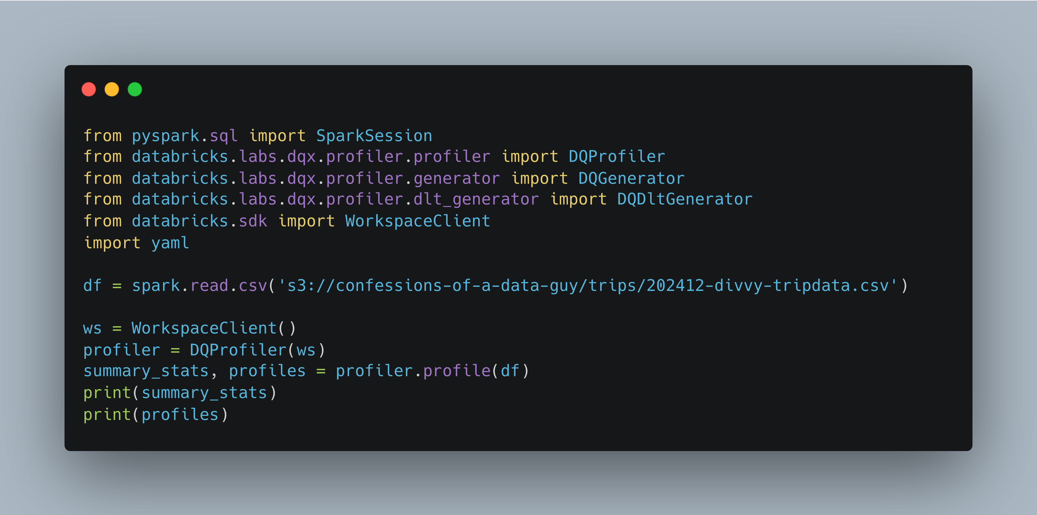 Data Quality with Databricks Labs new DQX tool.