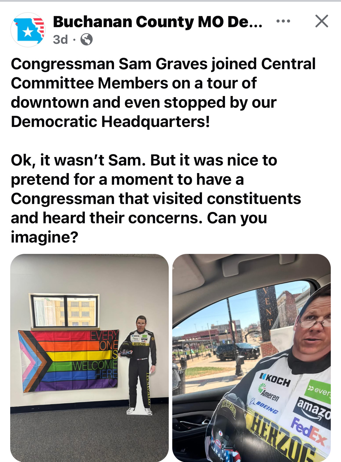 Jess Piper on Substack: "Missouri constituents in Sam Graves’s 6th congressional district have ...