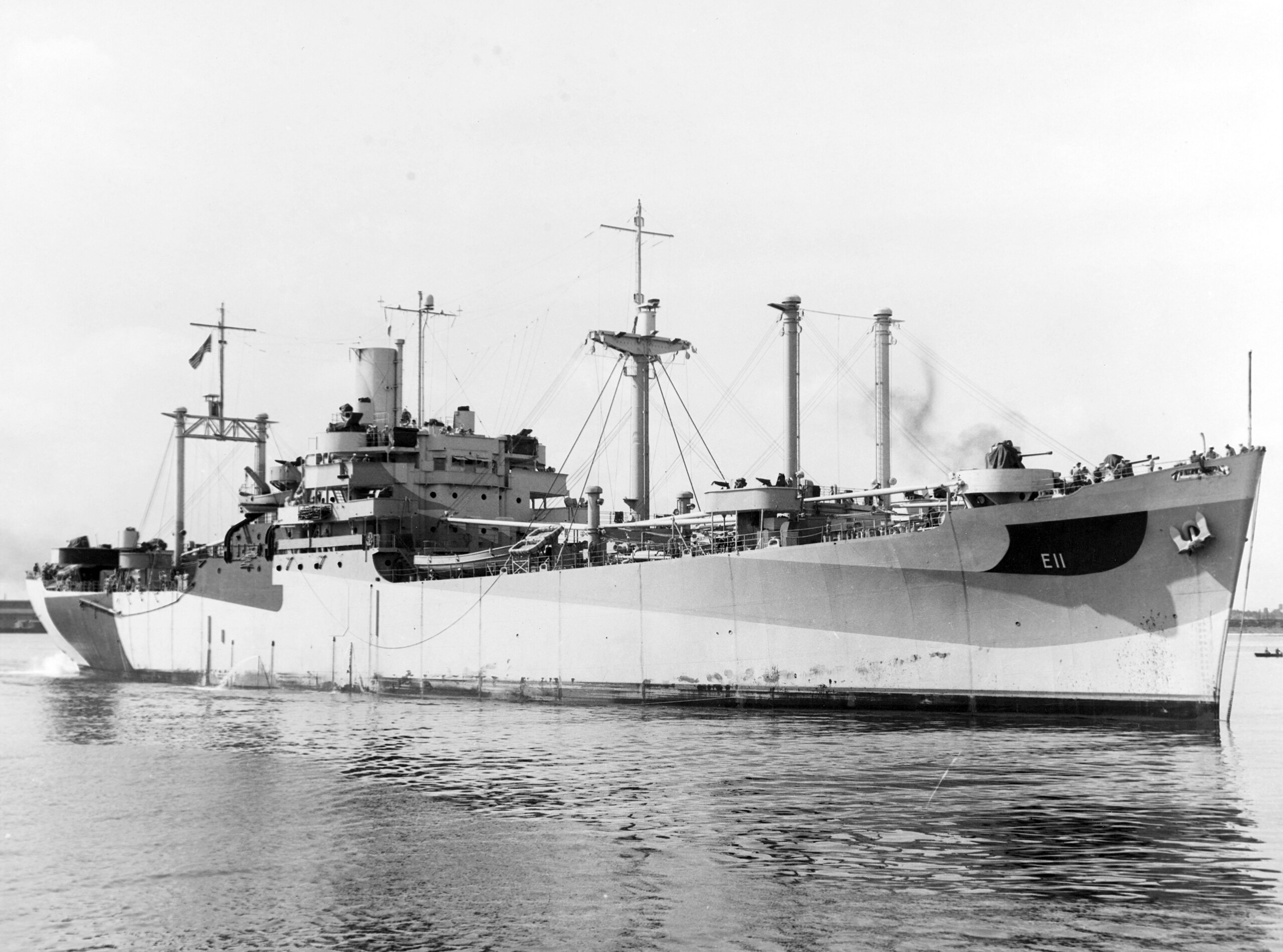 USS Mount Hood explodes - by Martin Cherrett