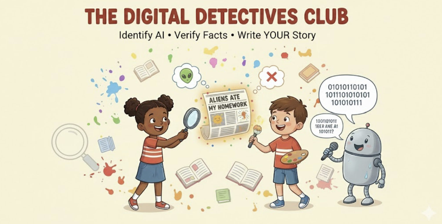 The Digital Detective Club: Teaching AI Literacy to Young Students