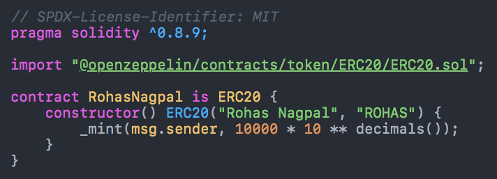 How to create an ERC 20 token with OpenZeppelin