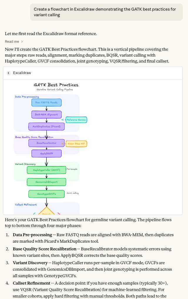 Diagrams in Claude with Excalidraw and draw.io