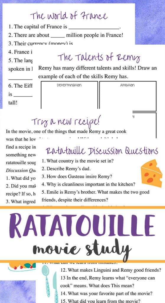 Ratatouille Recipe and Movie Study - by Lara Molettiere