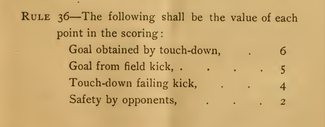 Why Touchdowns Are Worth Six Points