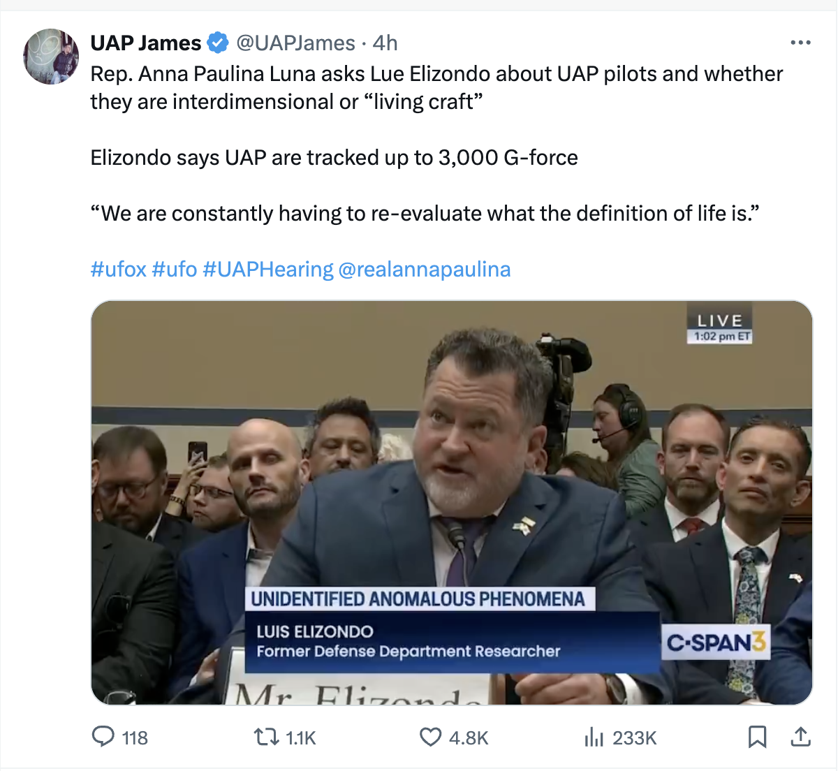 The UAP Cover-Up, Uncovered (A Bit) - Rod Dreher's Diary