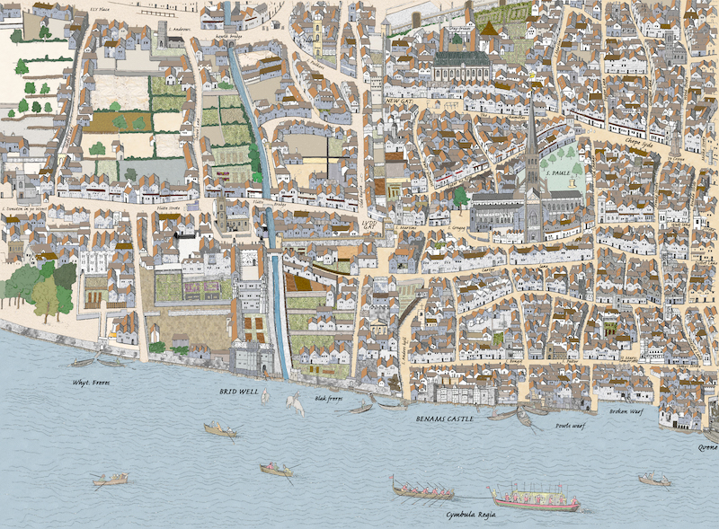 London's Oldest Map, Now in Colour: Part 2