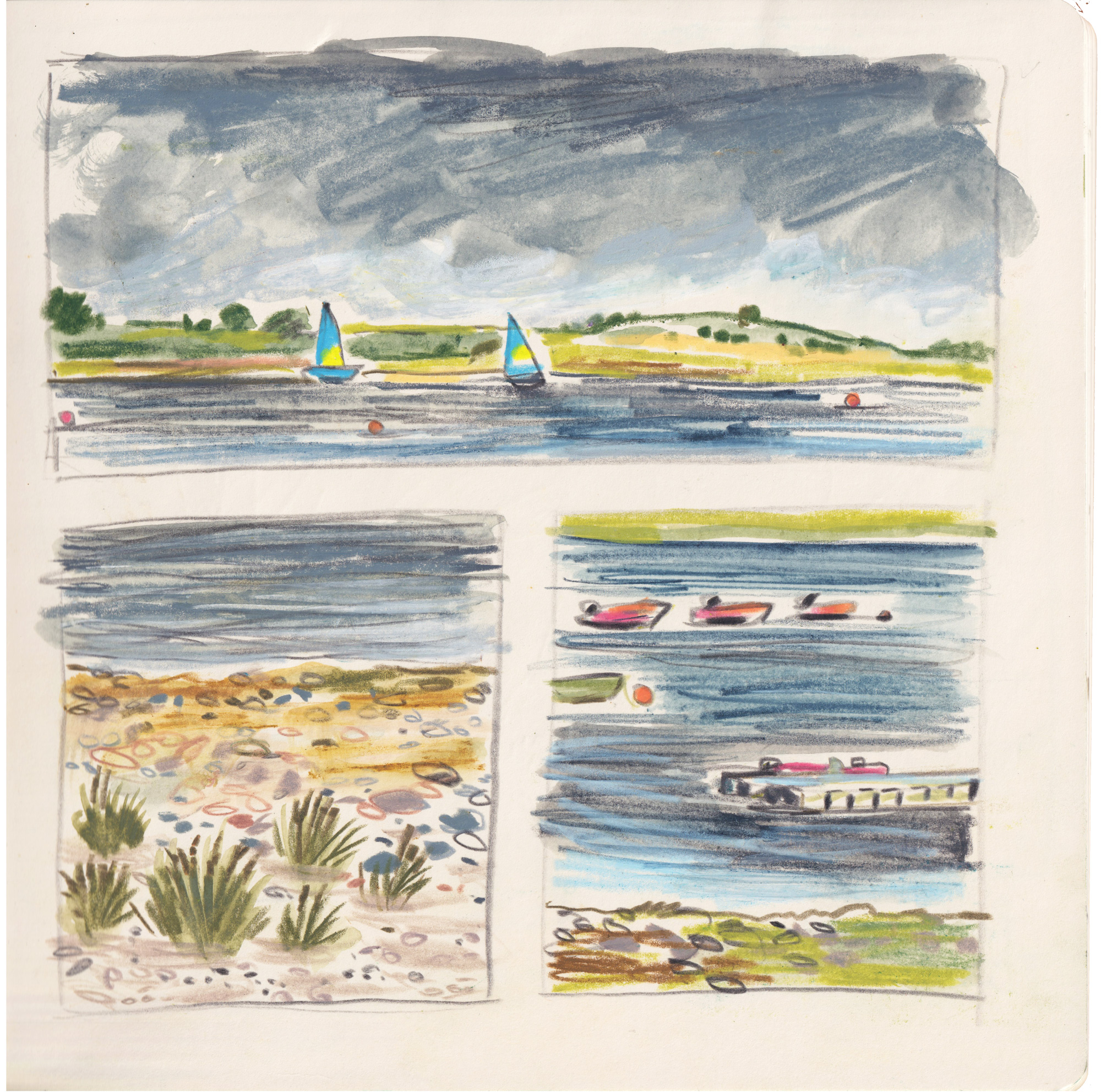 August Sketchbook pages - by Melanie Chadwick