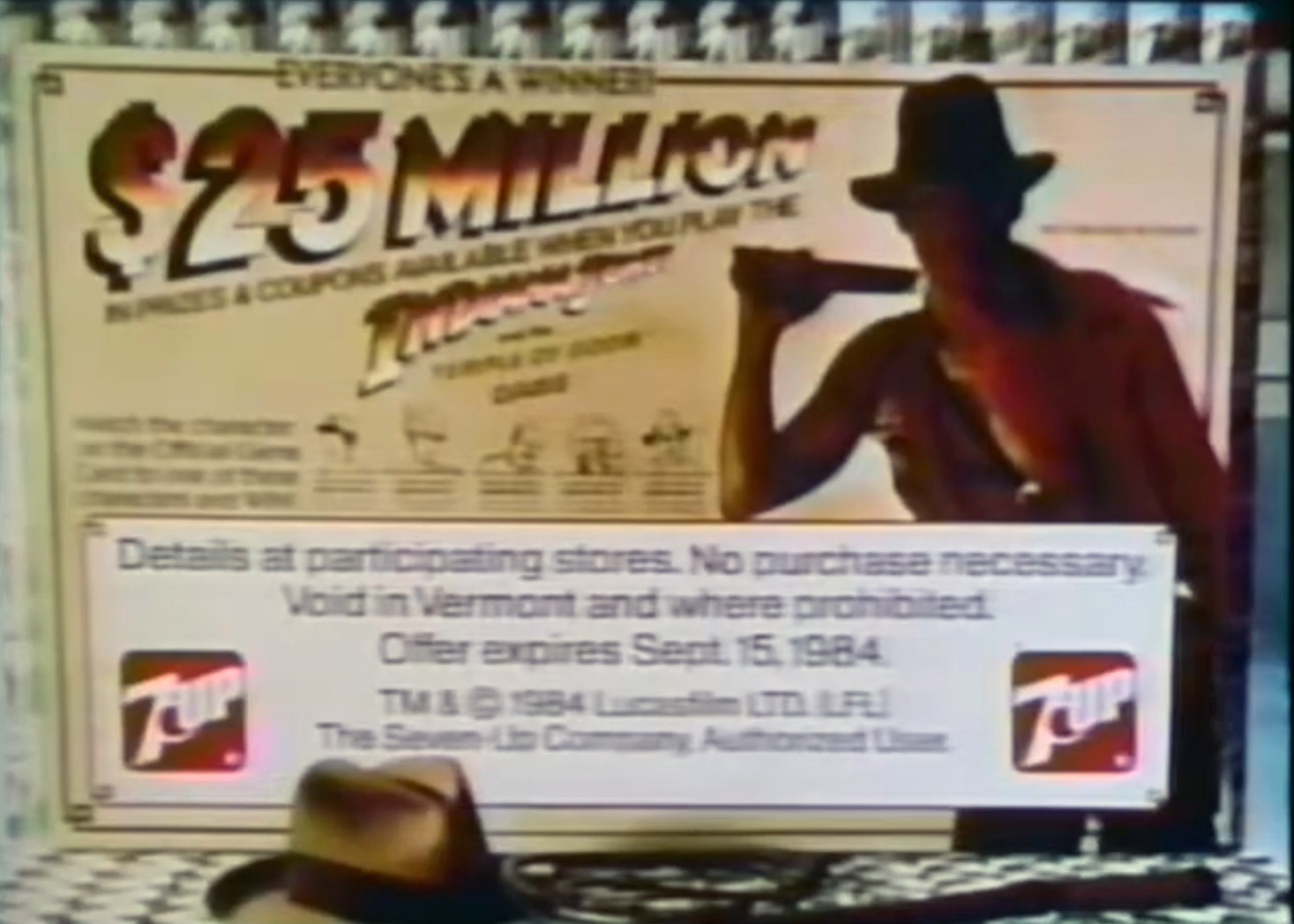 The 7 Up Indiana Jones and the Temple of Doom Game