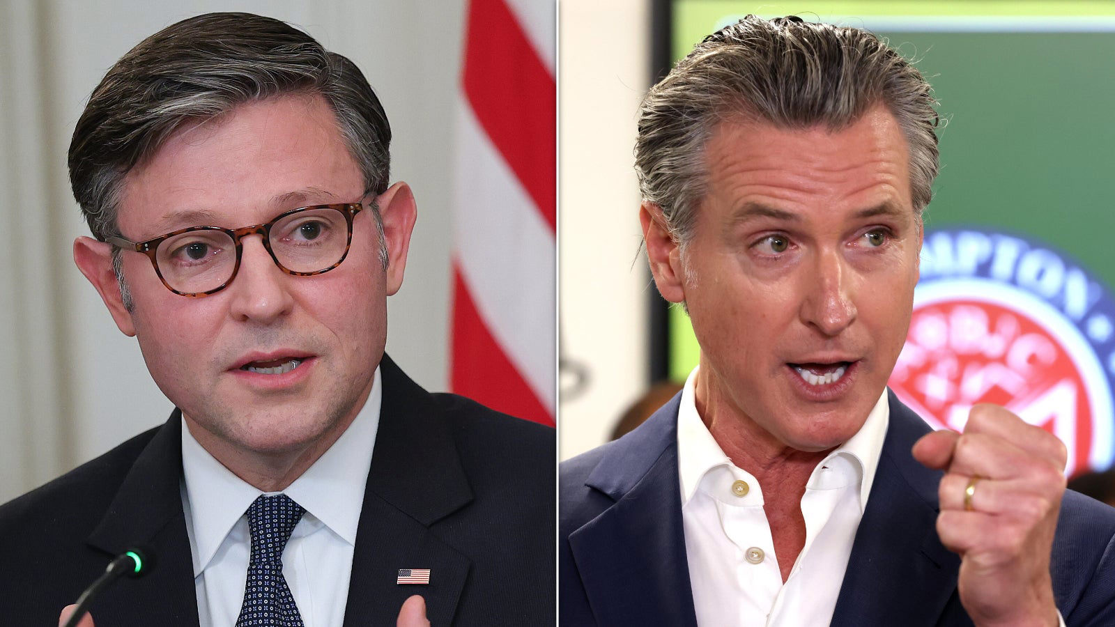 Andy Borowitz on Substack: "Mike Johnson said that Gavin Newsom should be “tarred and feathered ...